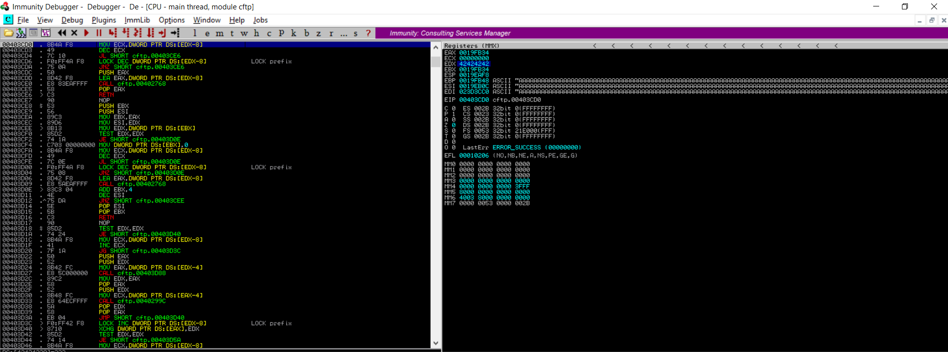 Developing Local Stack Overflow Exploit For Ftp Commander Pro 803 Learn Exploit Development